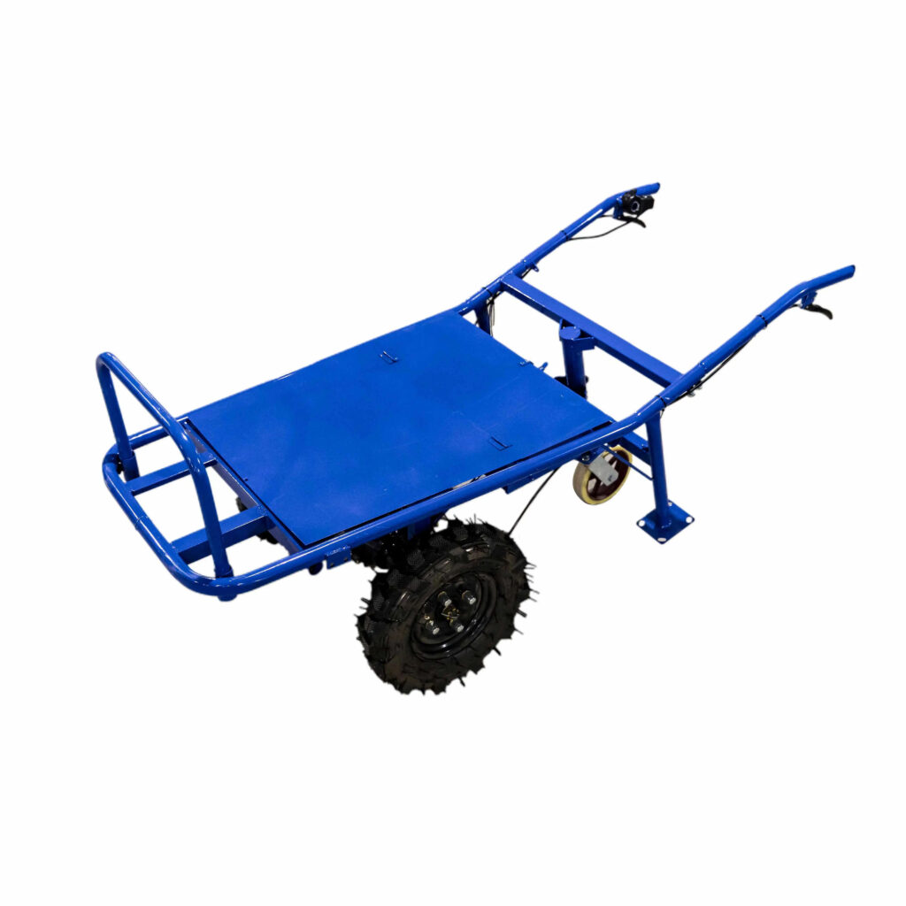 Household Industrial Electric Small Trolley 4 Wheels Platform Hand Car ...
