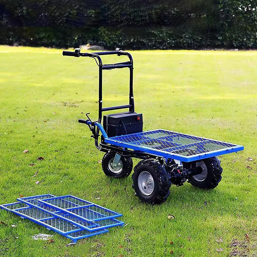 Electric Utility Cart Hand Truck Farm Garden Dump Electric Garden Cart ...