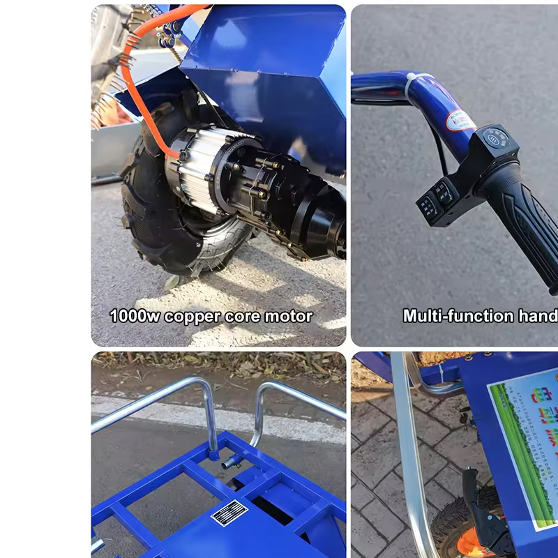 3 Wheels Electric Trolley Garden Warehouse Transport Platform Trolley ...