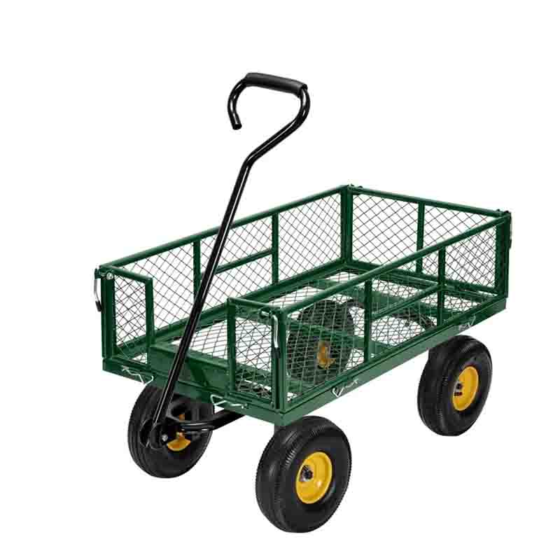 Heavy Duty Garden Wagon With Removable Steel Mesh Sides- SHANDONG AIDI ...