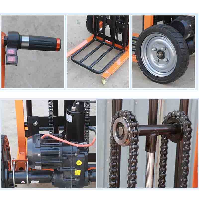 Logistics Warehouse Hand Truck Electric Hydraulic Lift Stacker Hand ...